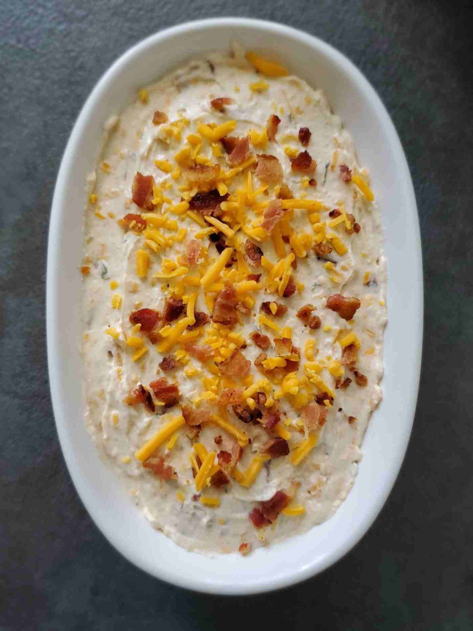Quick and Easy Cheddar and Bacon Dip - Hungry Lankan