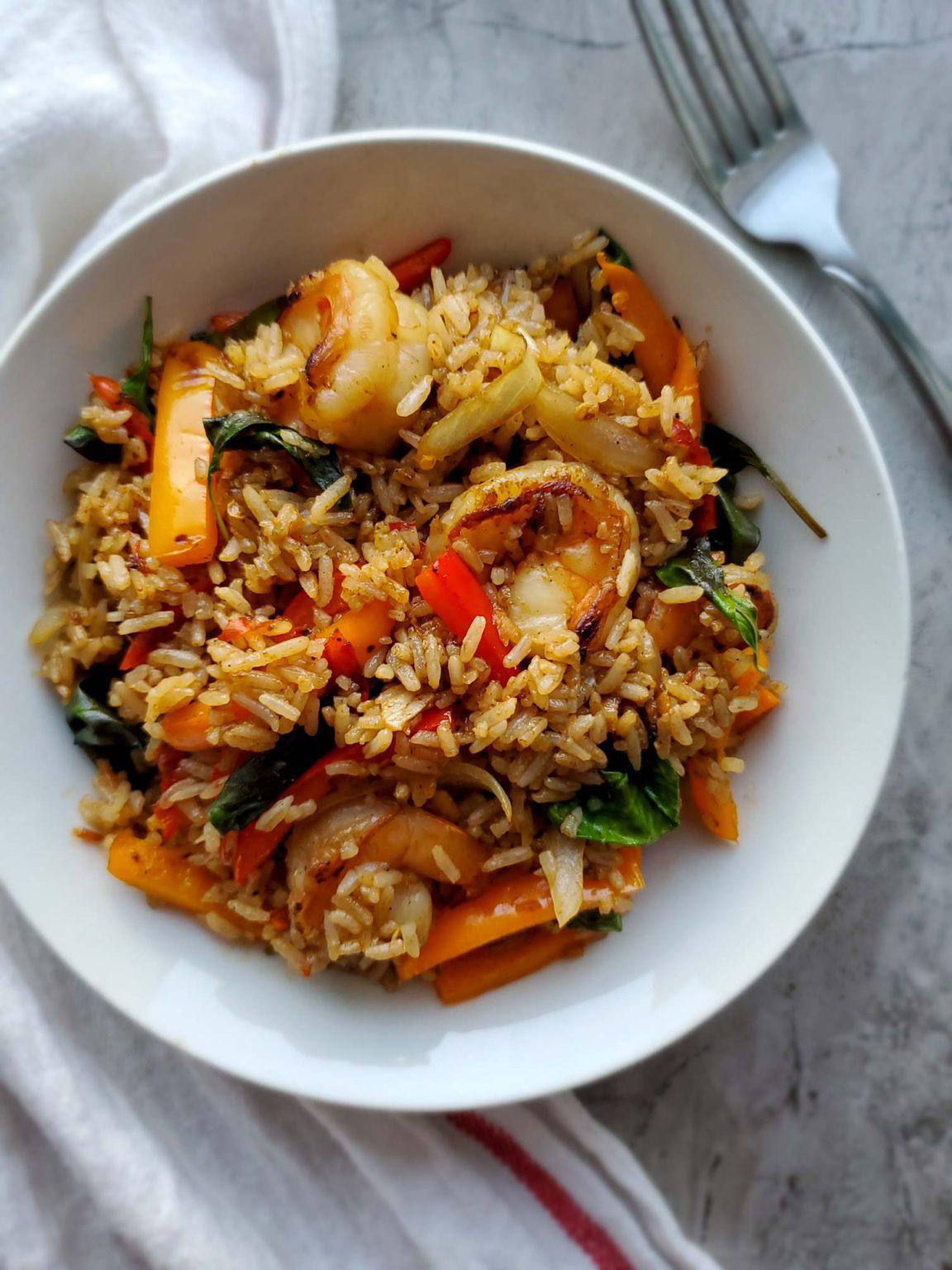 Thai basil fried rice - Hungry Lankan