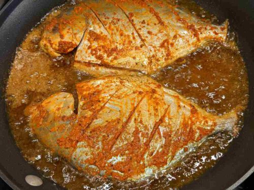 Spicy Pan-Fried Pompano - Hungry Lankan