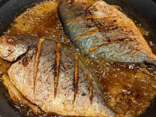 Spicy Pan-Fried Pompano - Hungry Lankan