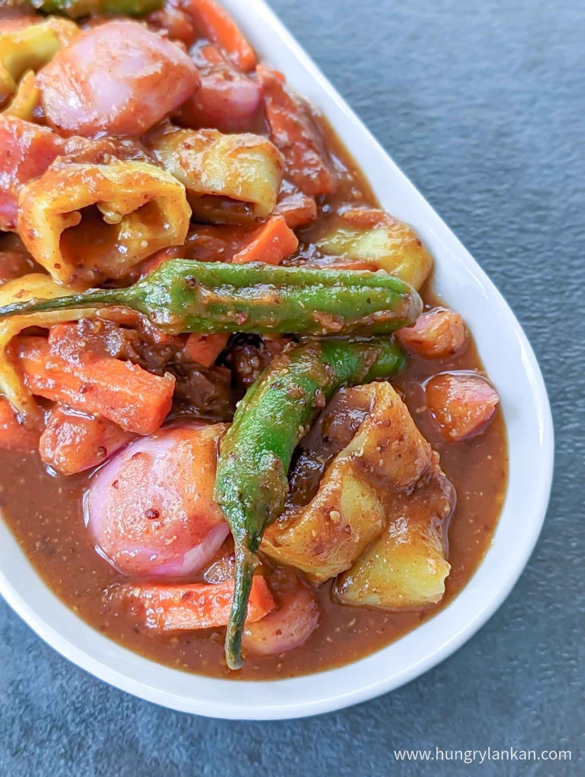 Sri Lankan Malay Pickle - Hungry Lankan