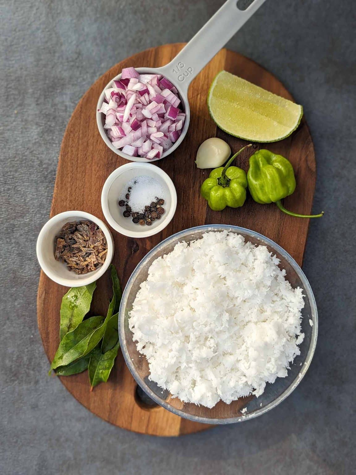 Sri Lankan White Coconut Sambol - Hungry Lankan